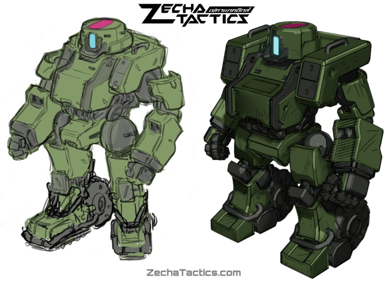 How to build a zecha: from concept art to 3D model - Zecha Tactics